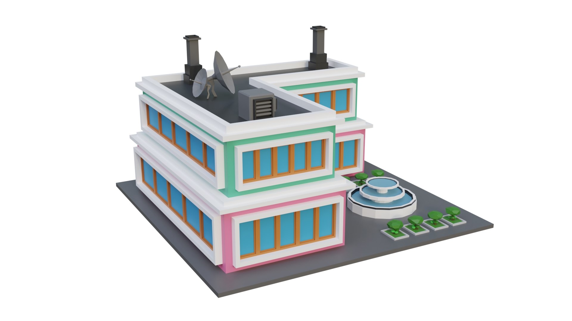 Low Poly House Pack - 12 3D Model - TurboSquid 2093521