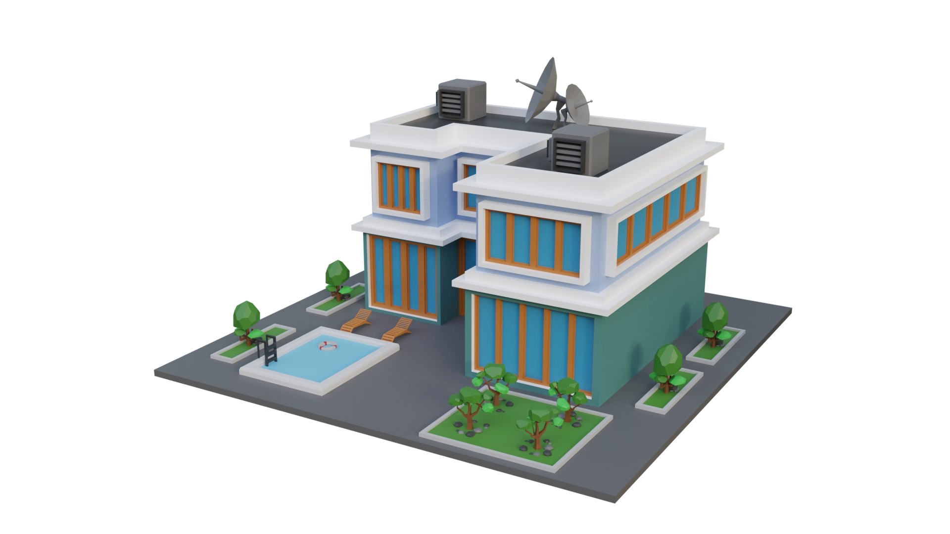 Low Poly House Pack - 12 3D Model - TurboSquid 2093521