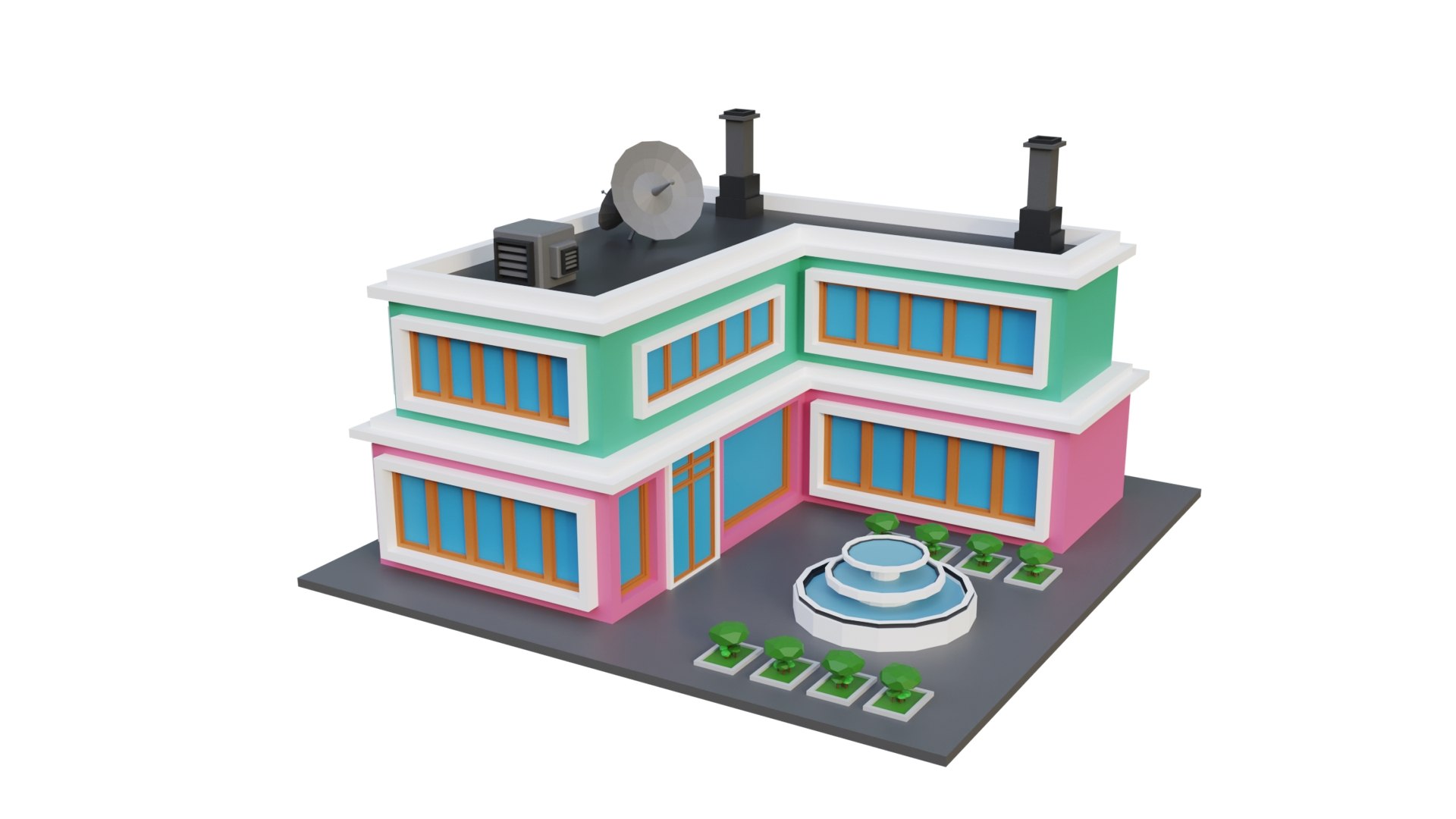 Low Poly House Pack - 12 3D Model - TurboSquid 2093521