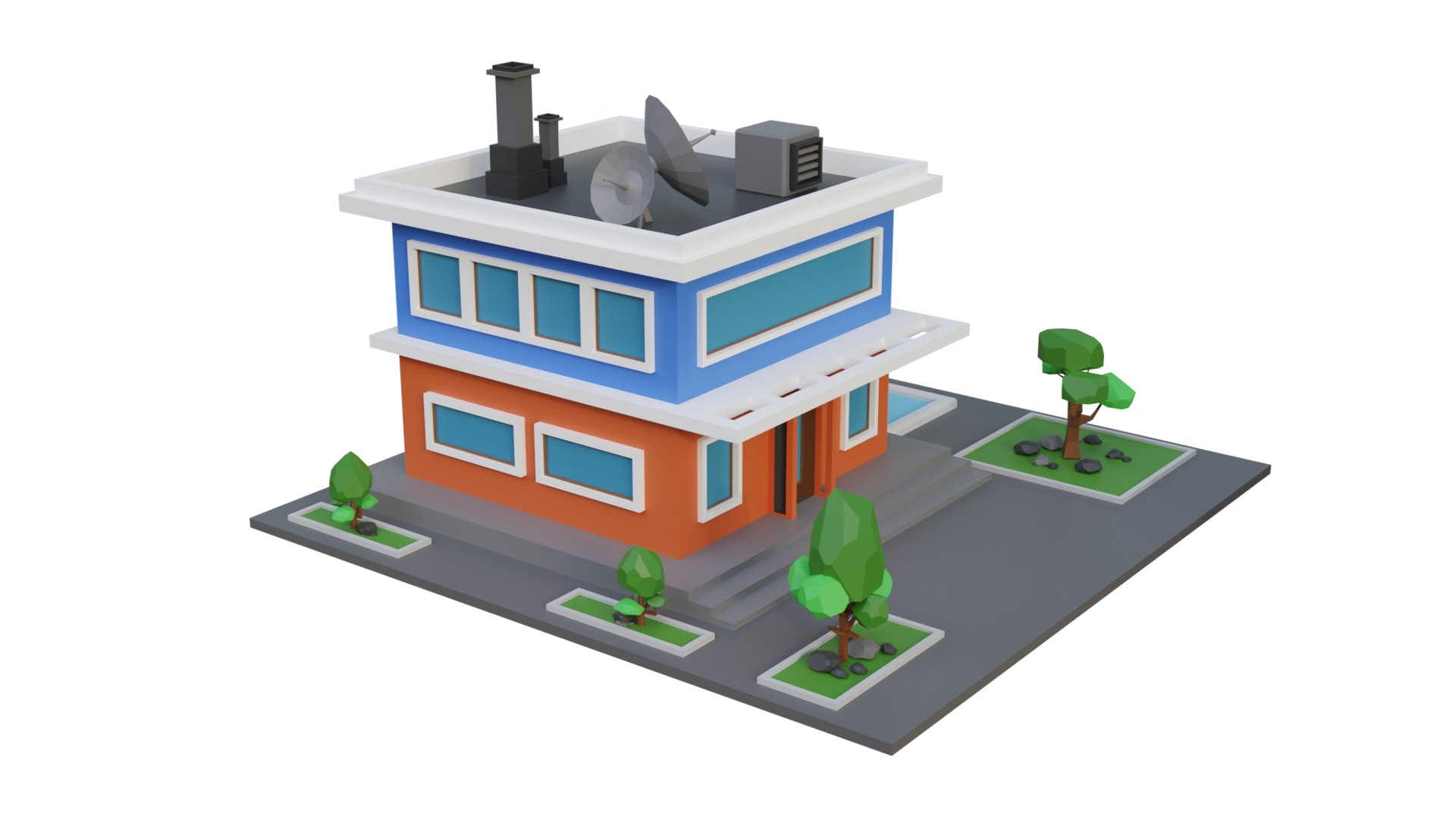 Low Poly House Pack - 12 3D model - TurboSquid 2093521