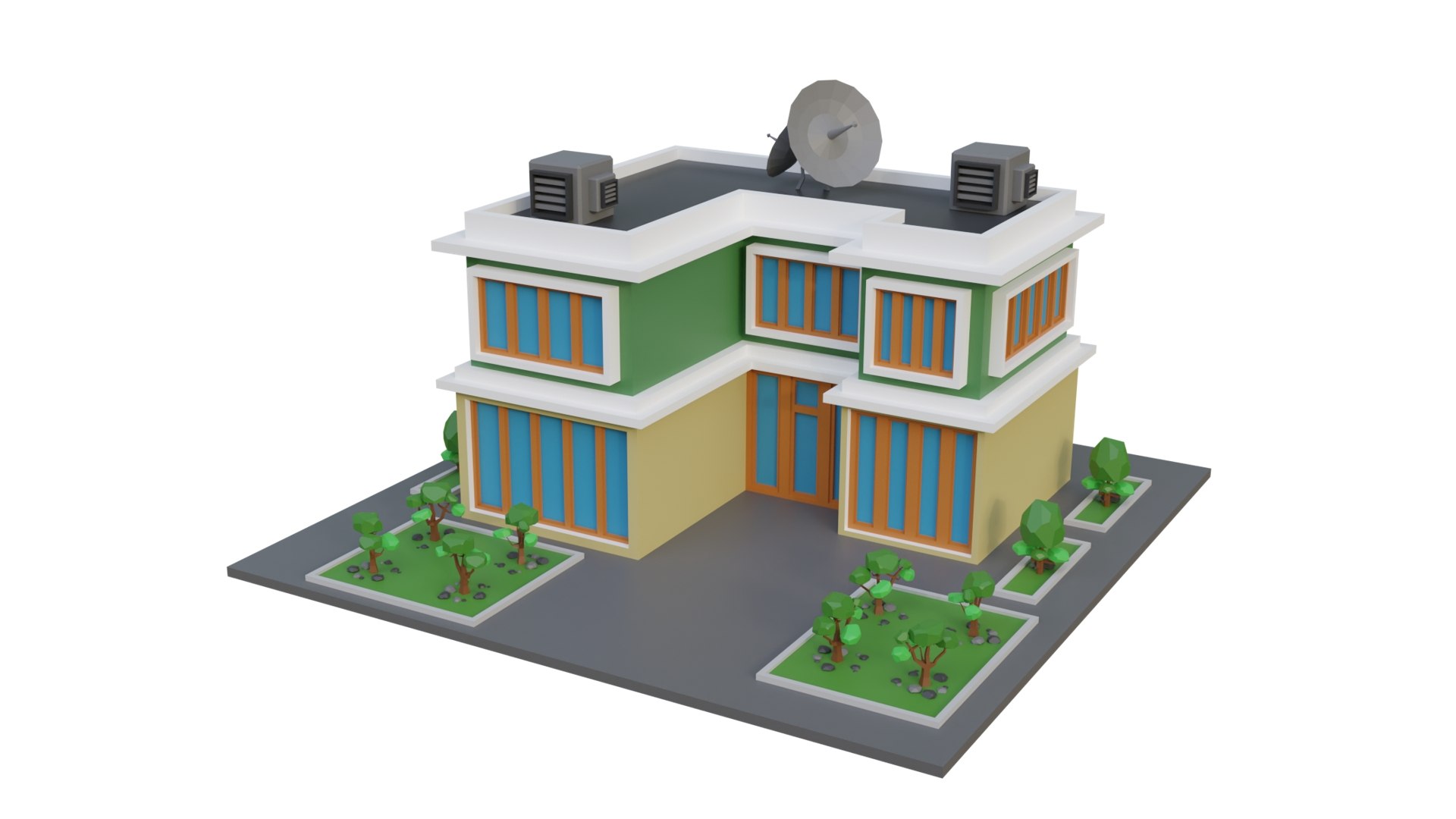 Low Poly House Pack - 12 3D Model - TurboSquid 2093521
