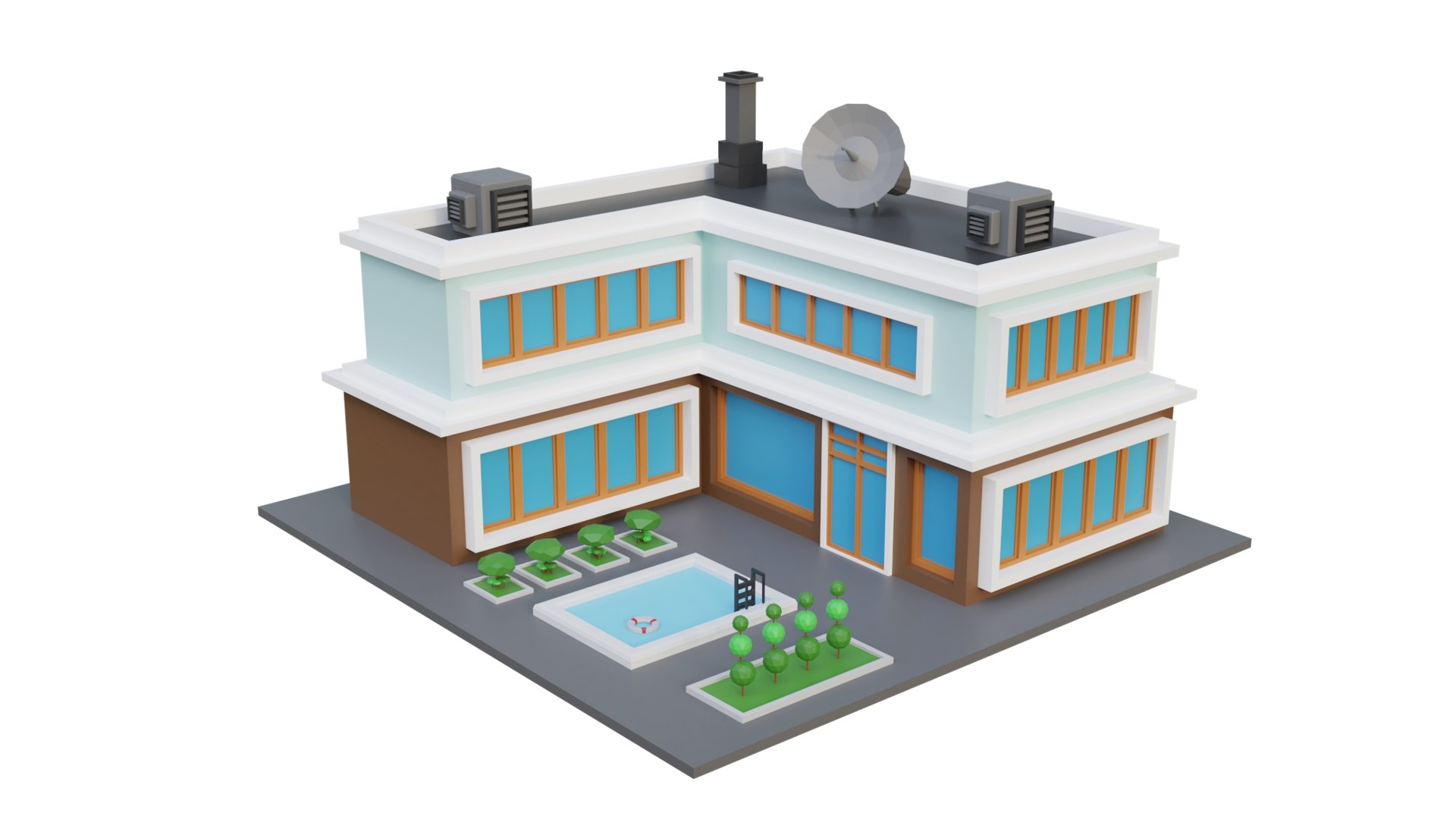 Low Poly House Pack - 12 3D Model - TurboSquid 2093521