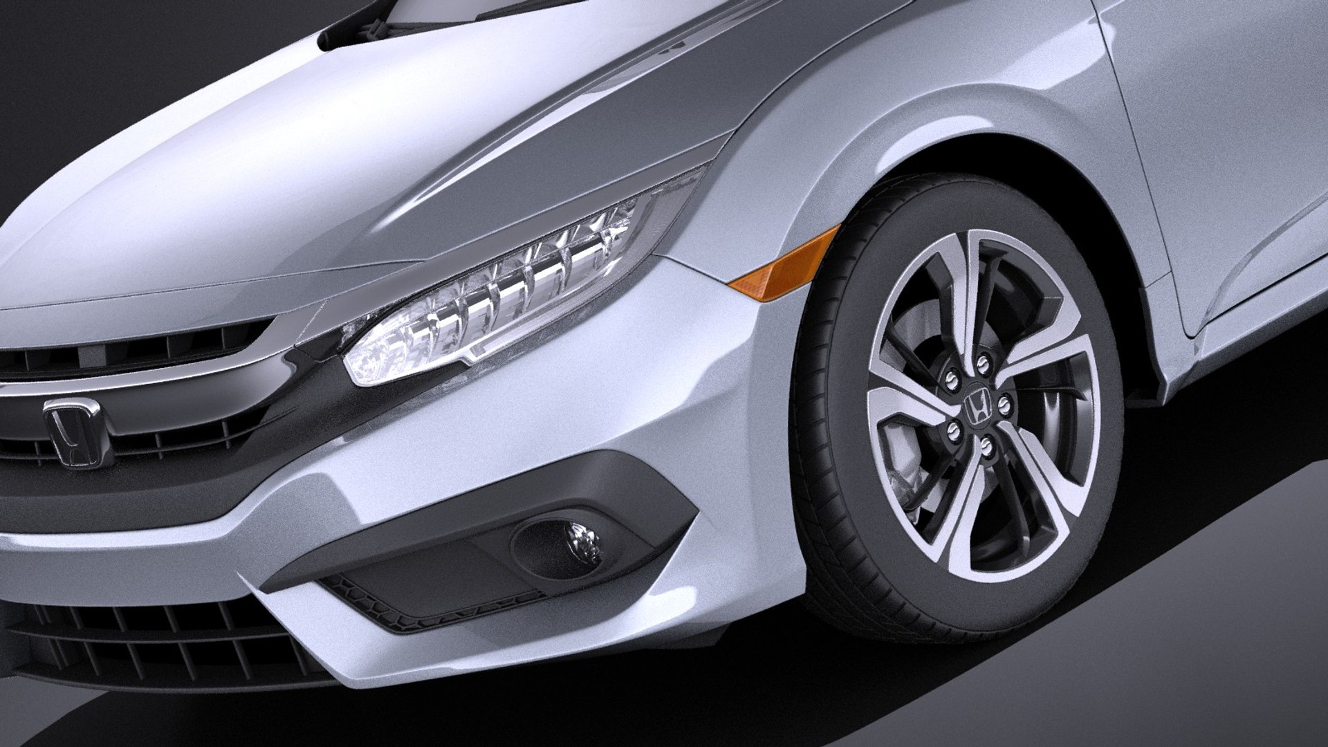 3d Honda Civic Sedan Model