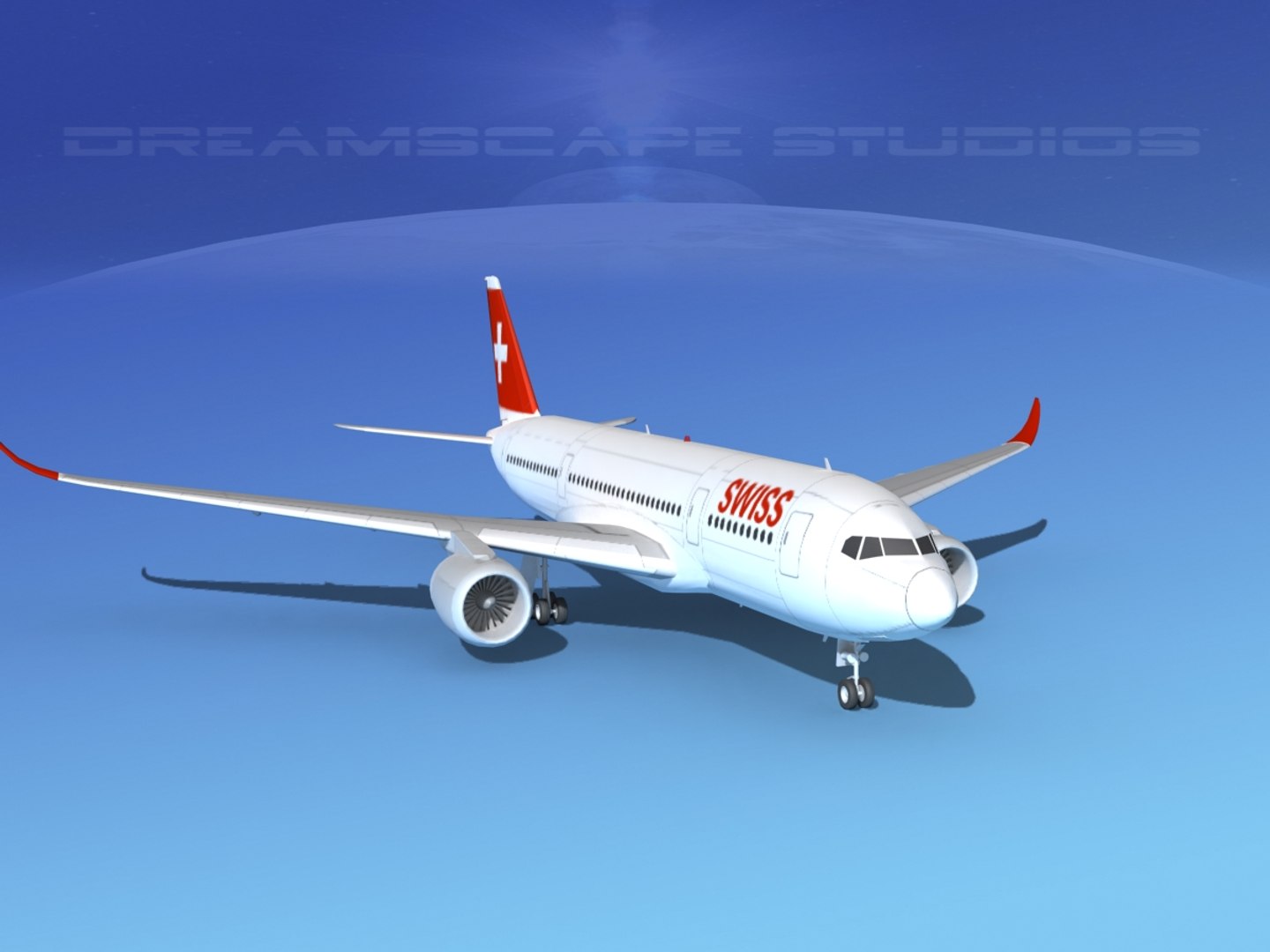 Airbus A350 3d Model