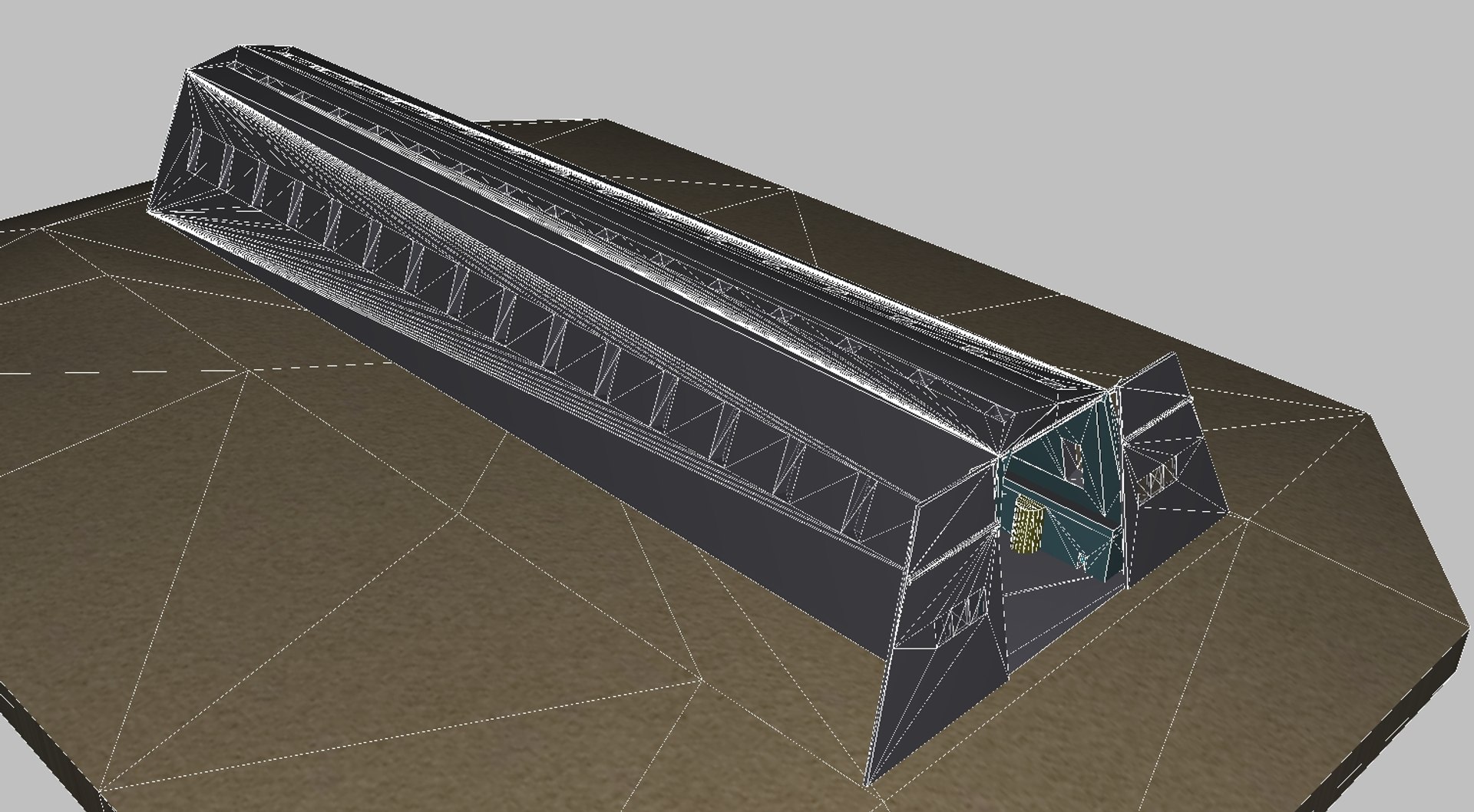 3D World War Zeppelin Hanger - TurboSquid 1208837