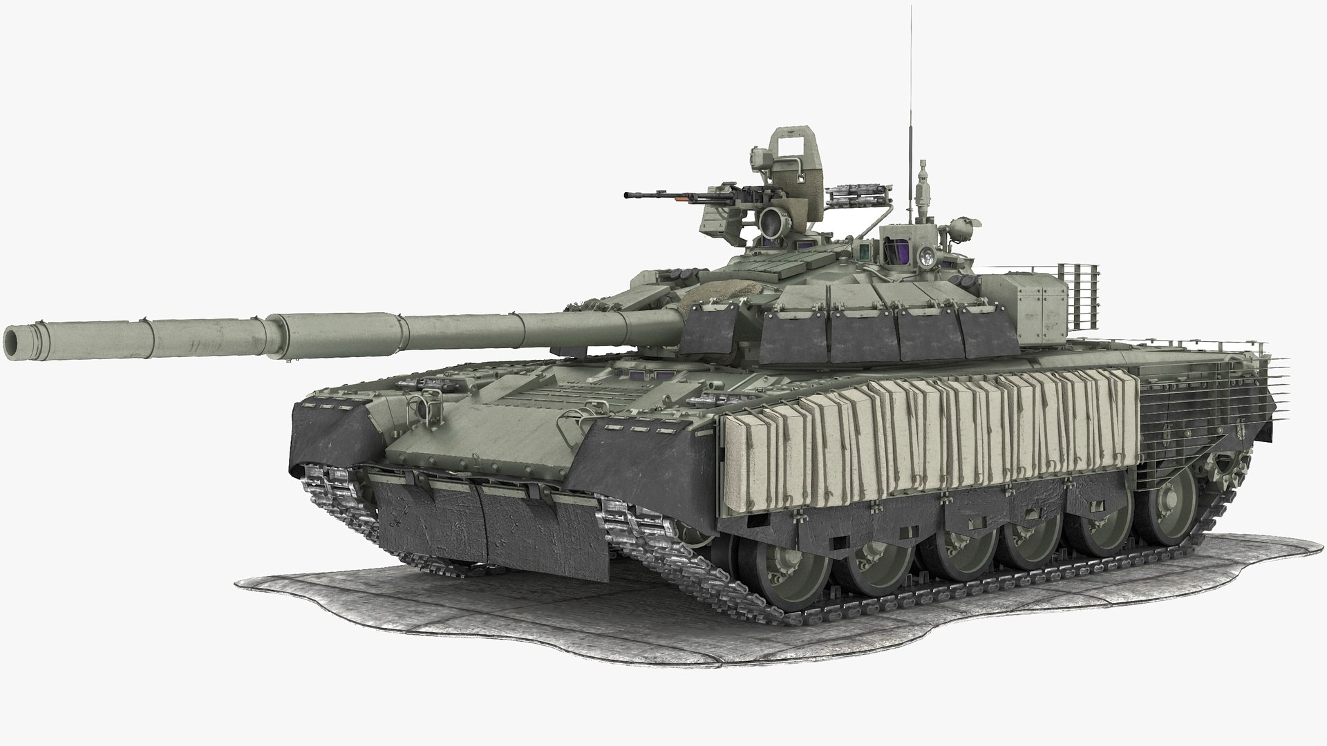 T-80BVM Main Battle Tank 3D Model - TurboSquid 2343104