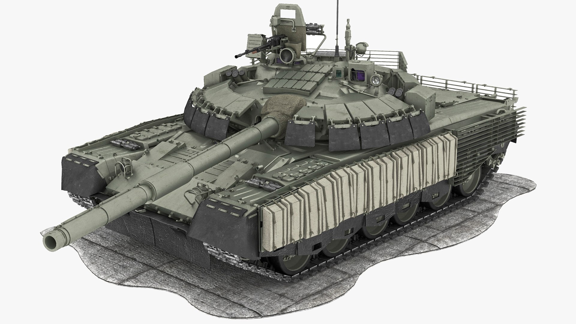 T-80BVM Main Battle Tank 3D Model - TurboSquid 2343104