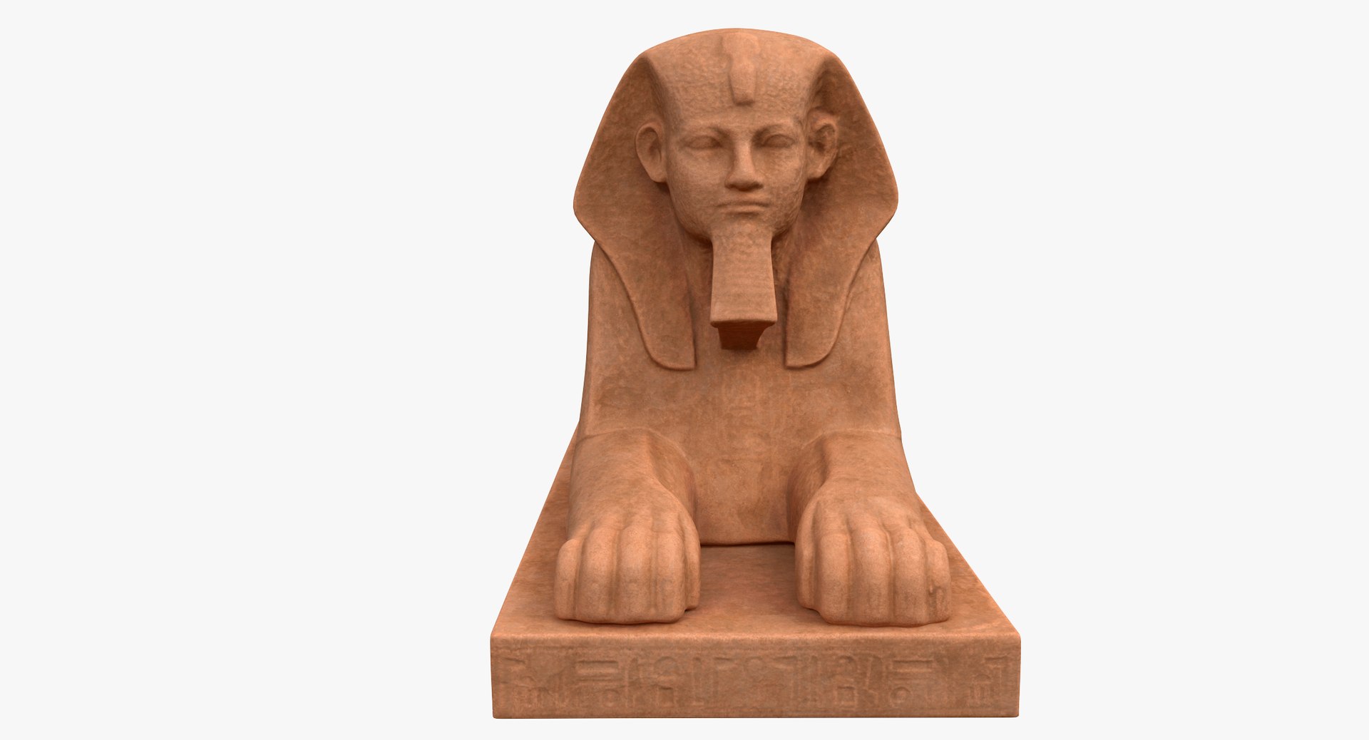 Sphinx Statue At Pedestal Model - TurboSquid 1723517