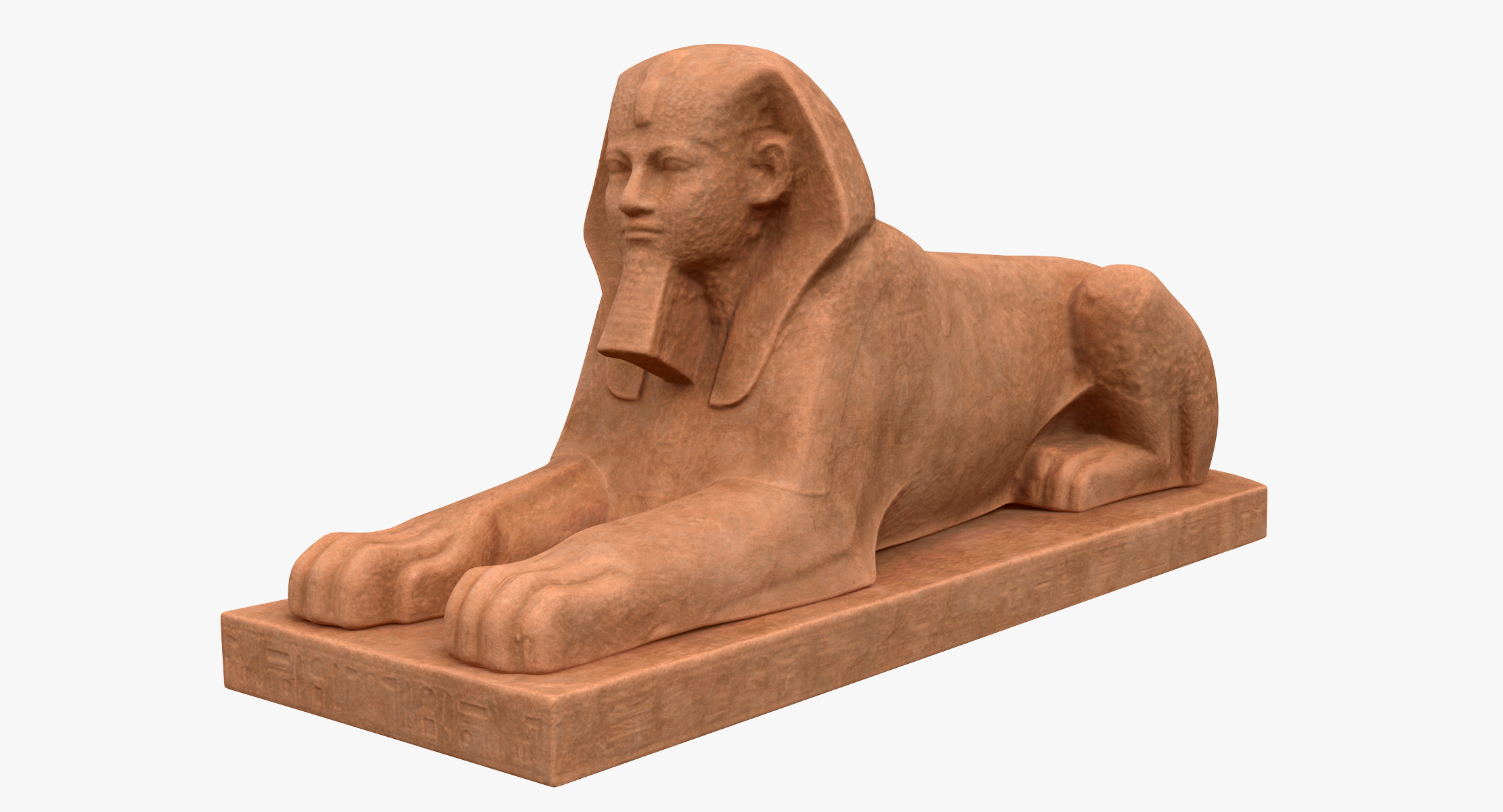 Sphinx Statue at Pedestal model - TurboSquid 1723517