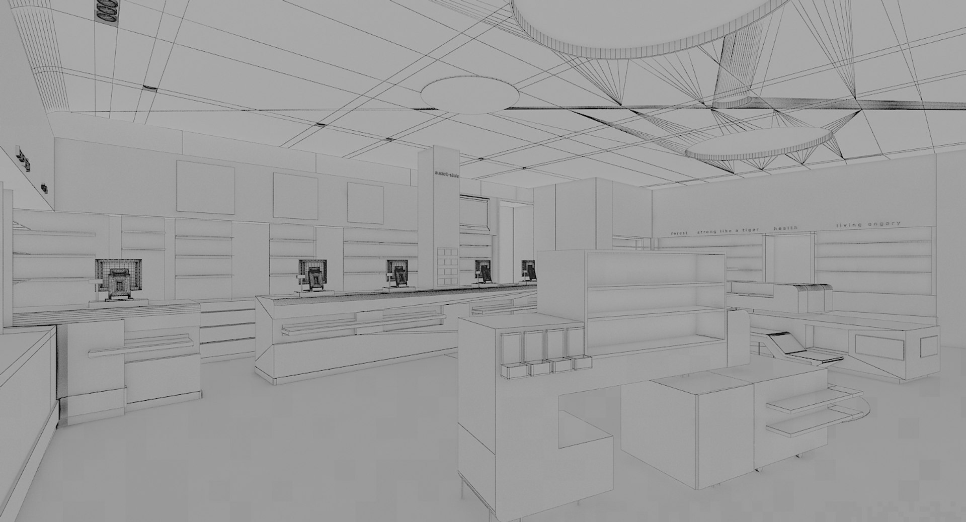 3D Pharmacy Center Model - TurboSquid 1351795