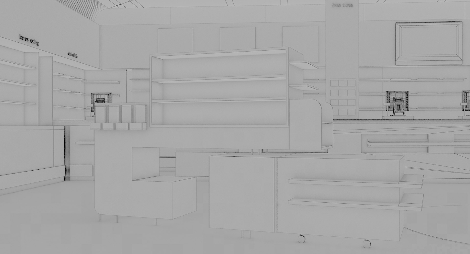 3D Pharmacy Center Model - TurboSquid 1351795