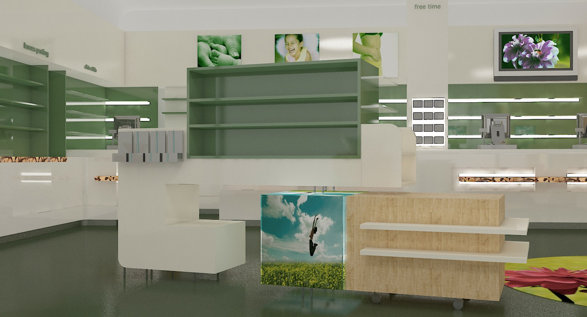 3D Pharmacy Center Model - TurboSquid 1351795