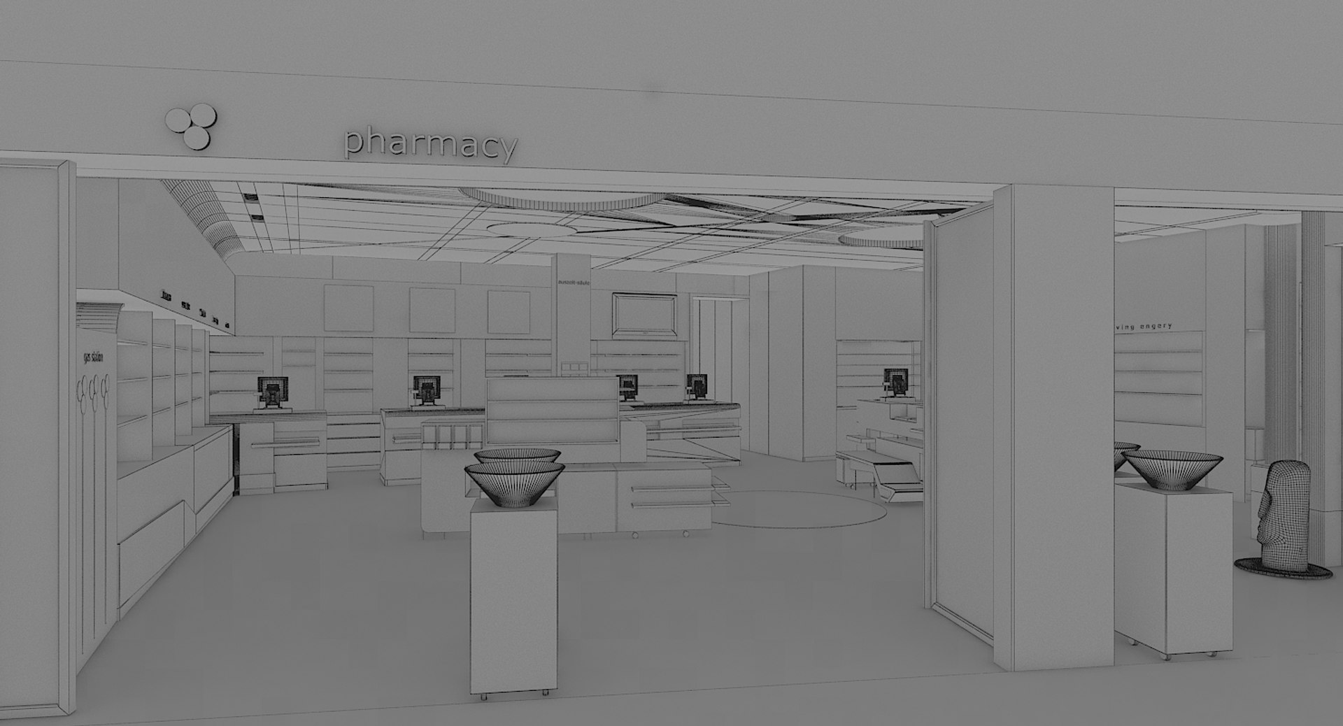3D Pharmacy Center Model - TurboSquid 1351795