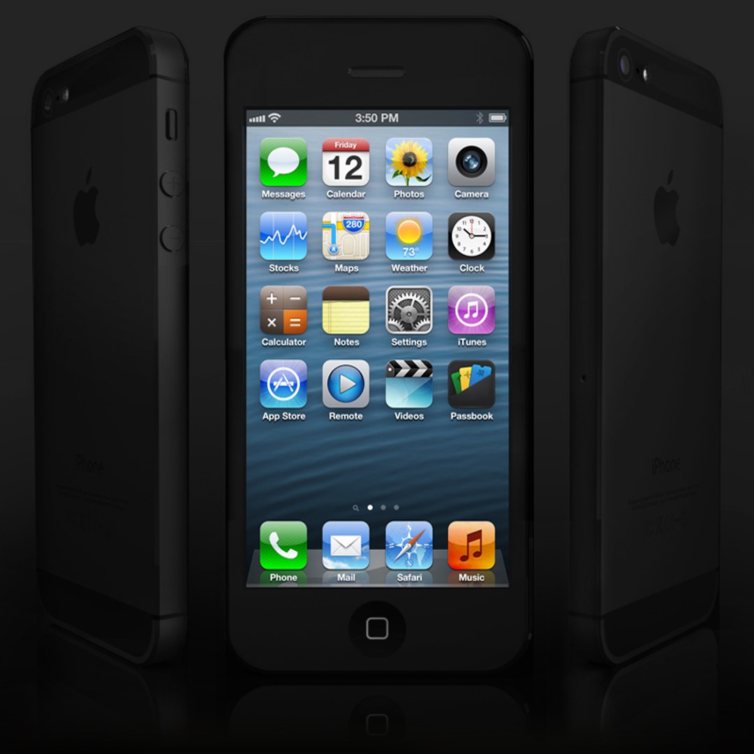 3d Apple Iphone 5 Phone