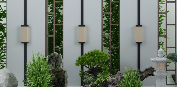 New Chinese style courtyard wall model 3D 모델 - TurboSquid 2057460