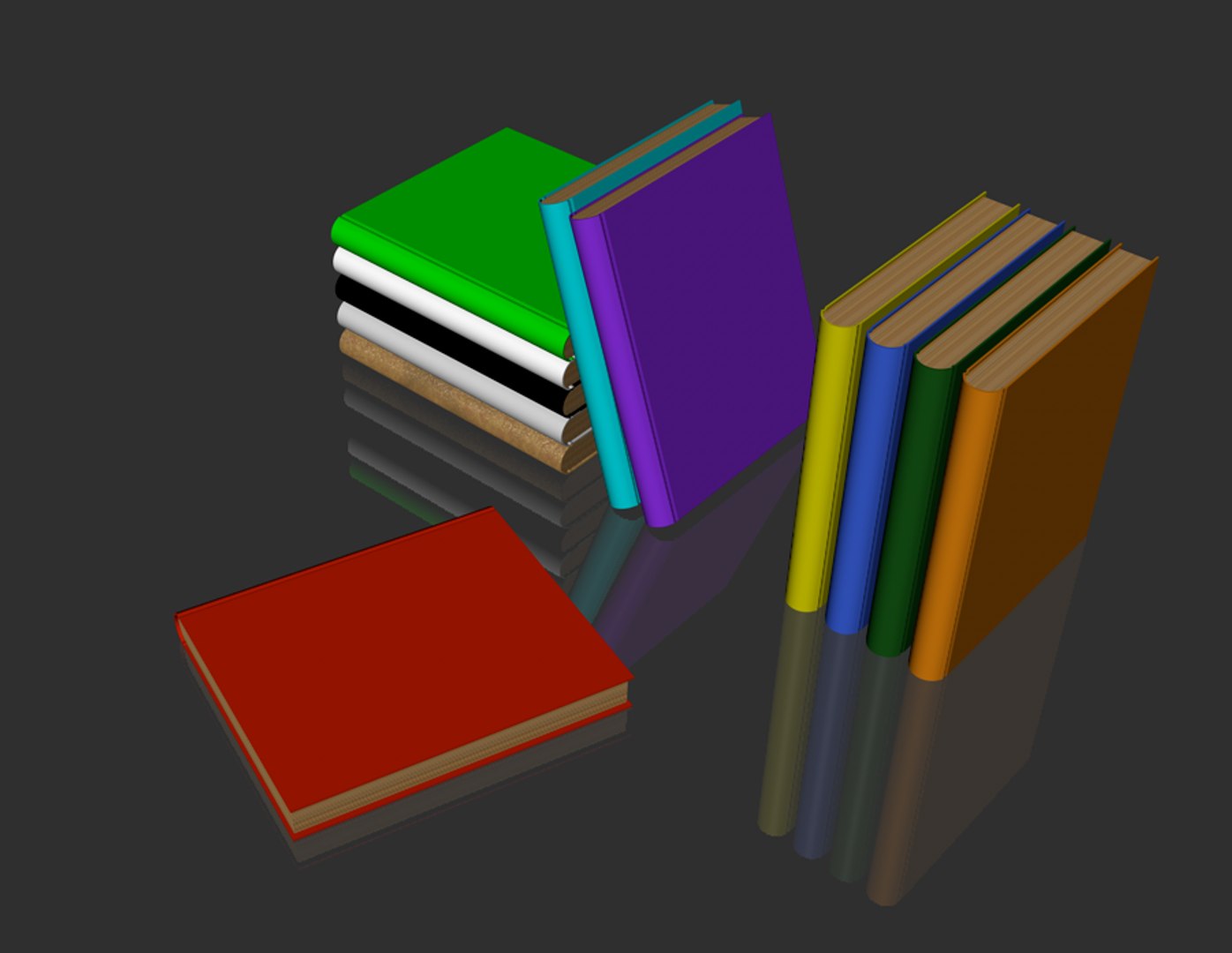 books 3d model