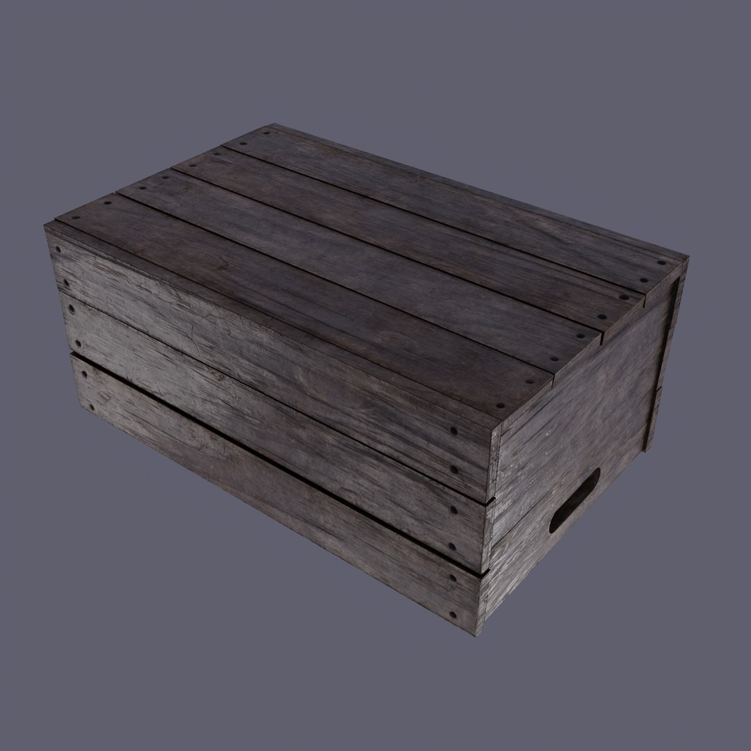 3D Low-poly Small Wood Box Model - TurboSquid 1692738