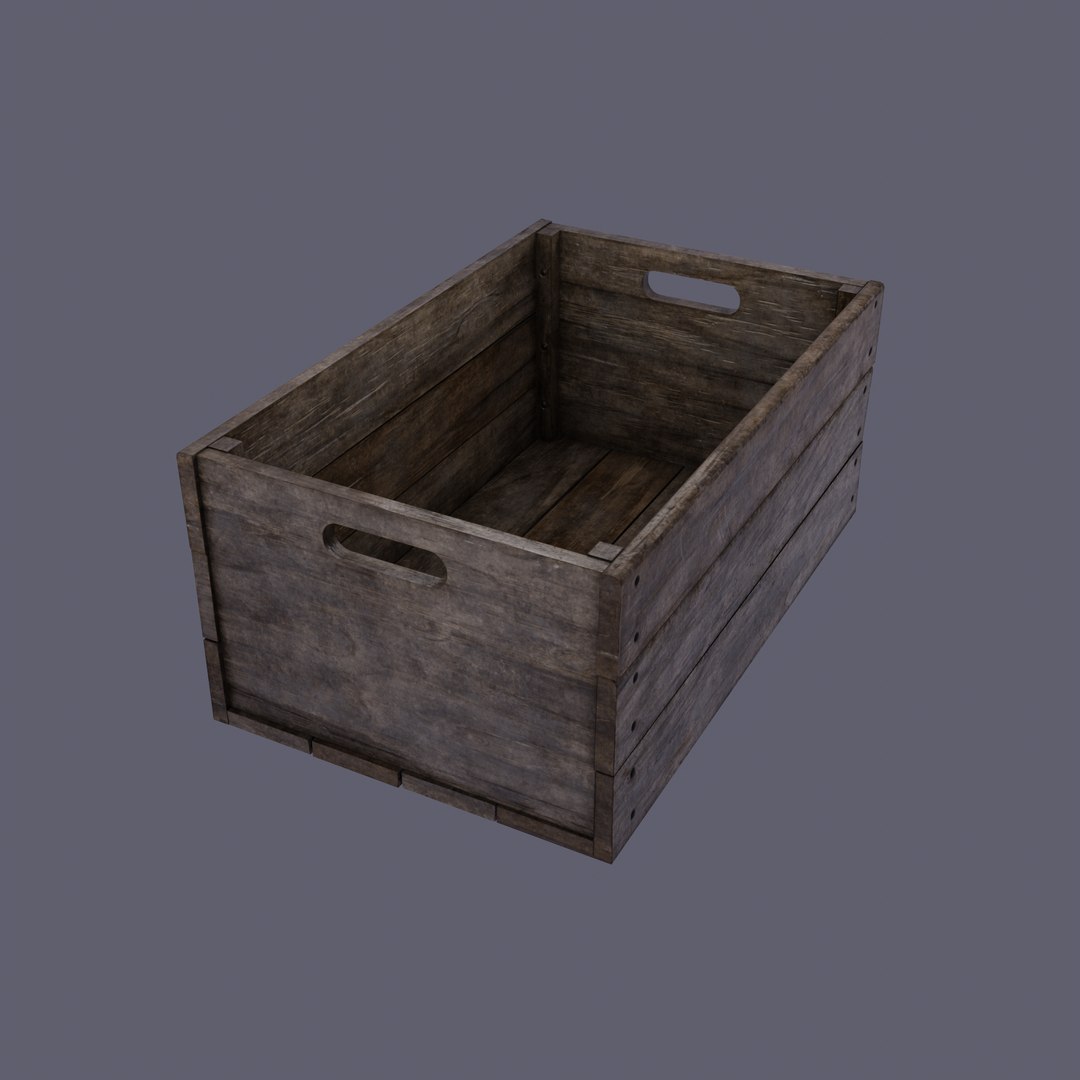 3D Low-poly Small Wood Box Model - TurboSquid 1692738