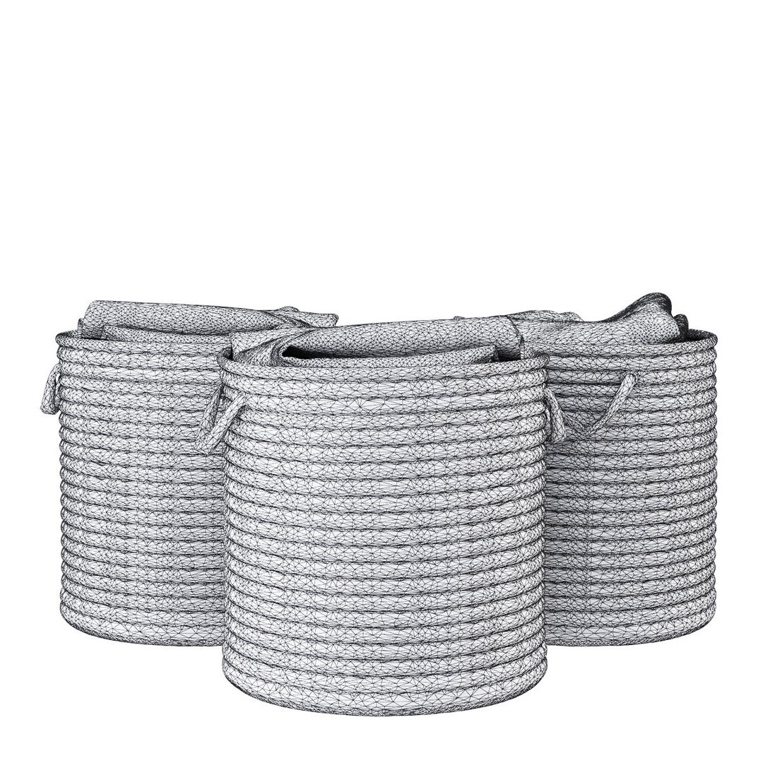 Braided Wool Hamper 3d Max