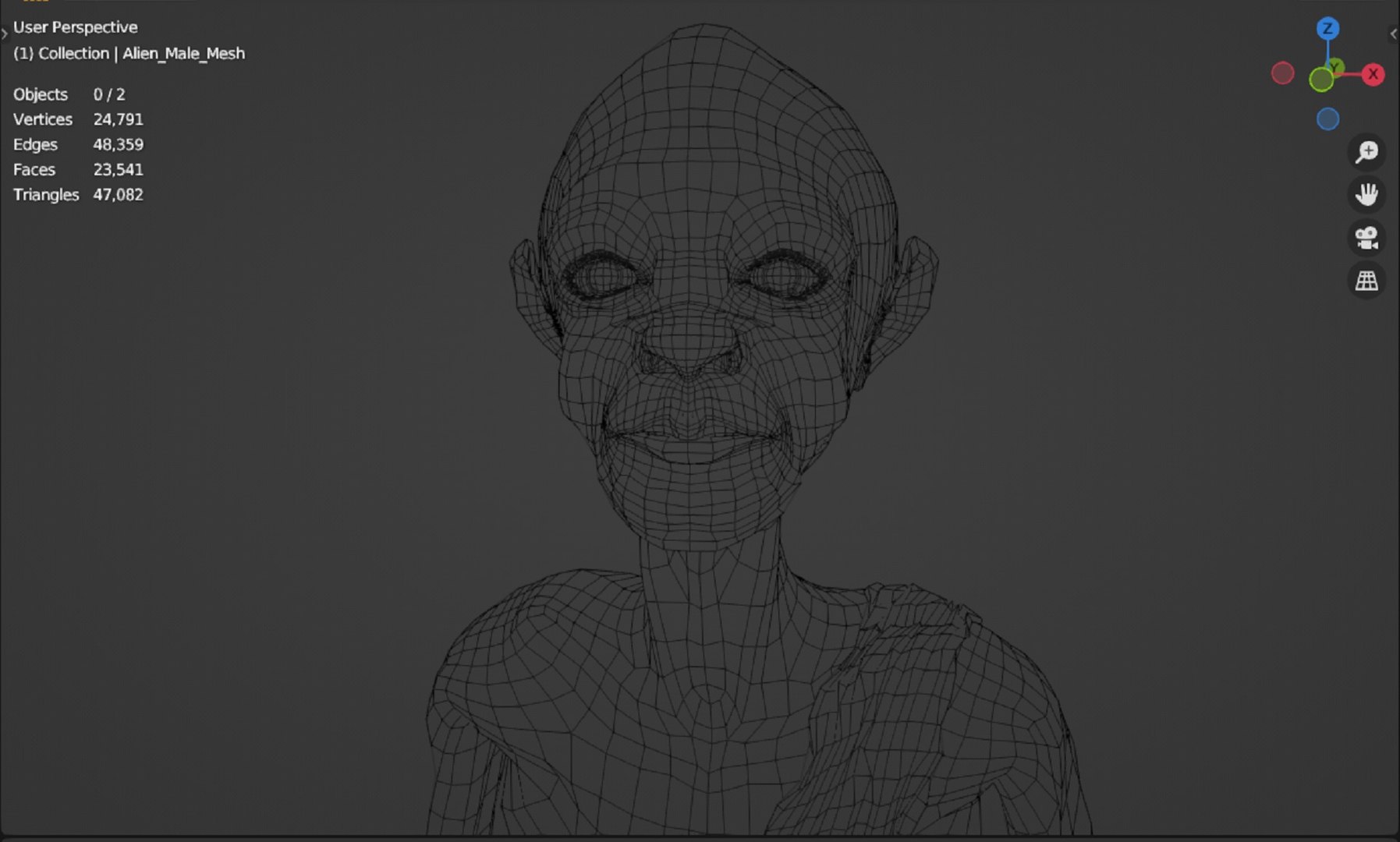 3D Alien Male Character Model - TurboSquid 1925727