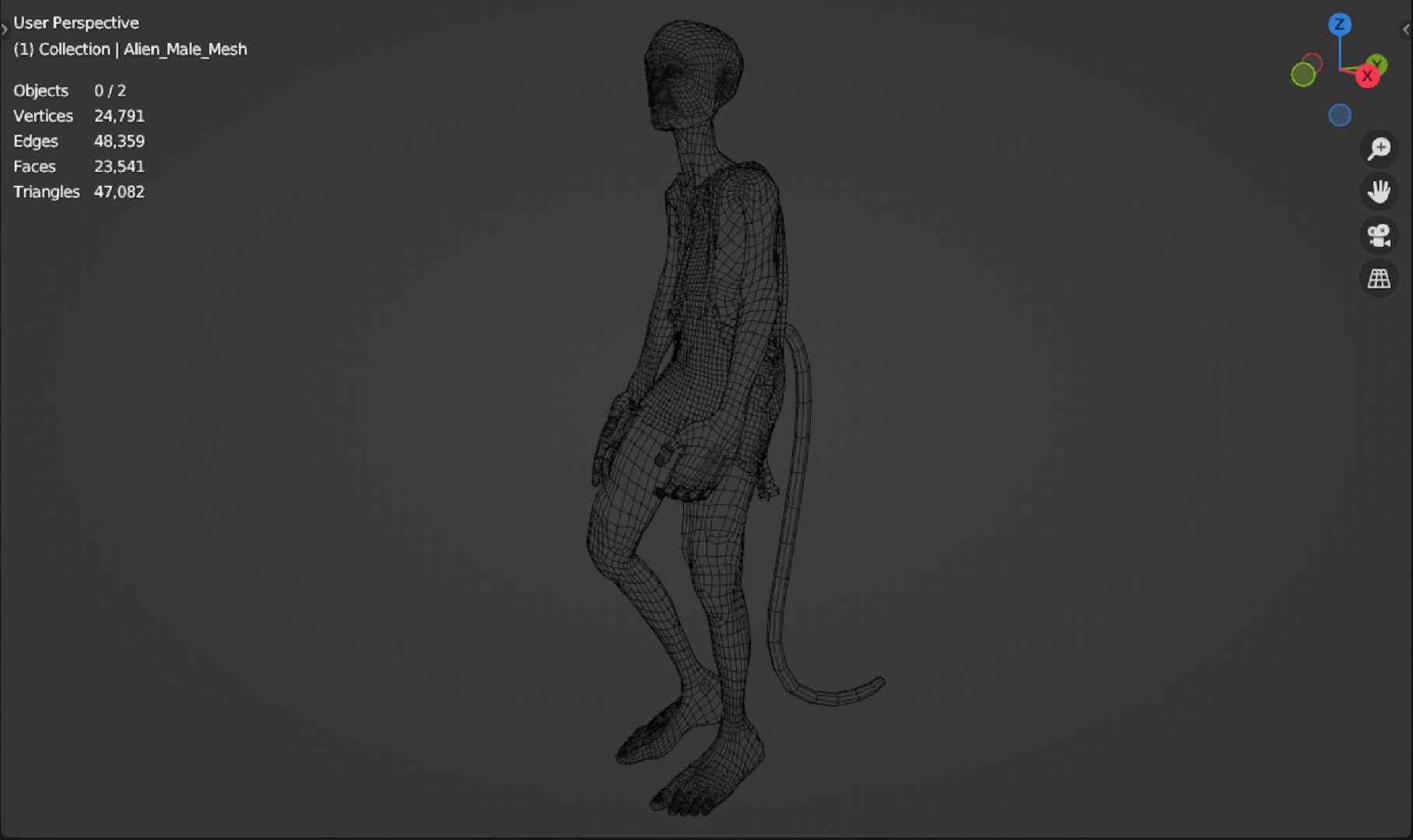 3D Alien Male Character Model - TurboSquid 1925727