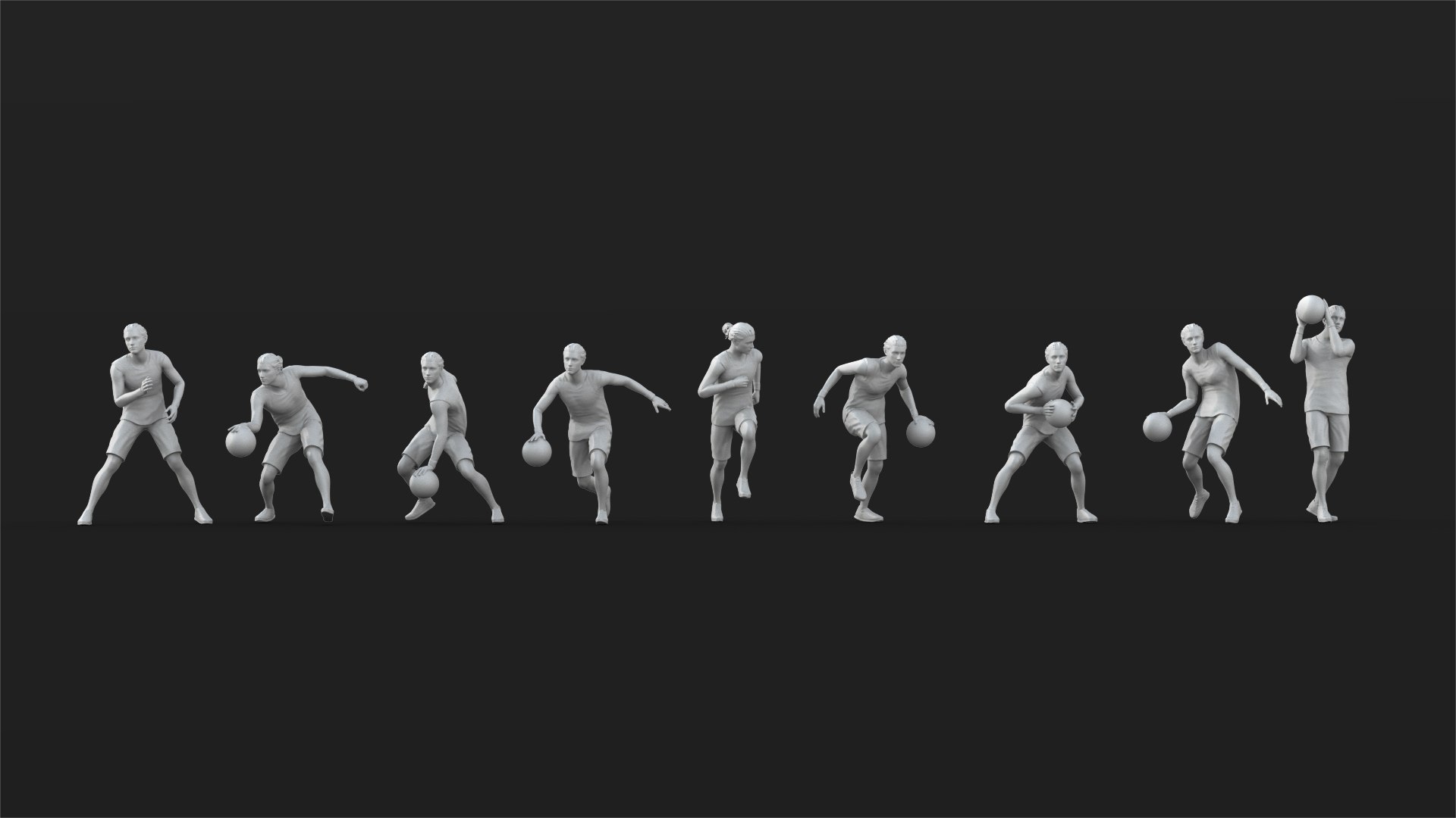 3D 49 basketball Player figures - TurboSquid 1720581