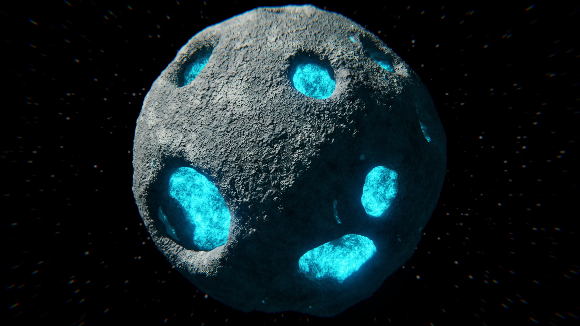 Asteroid 02 With Procedural Material 3D Model - TurboSquid 2231935