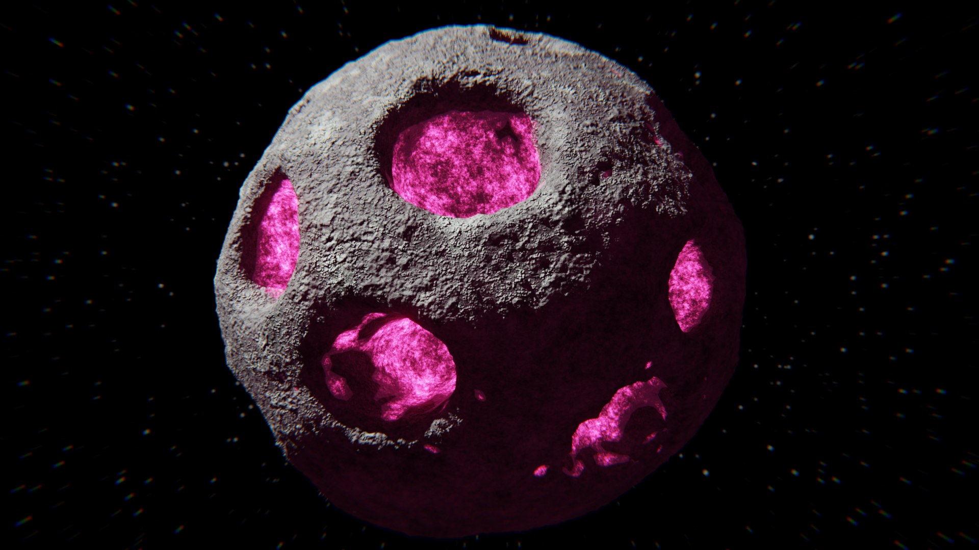 Asteroid 02 With Procedural Material 3D Model - TurboSquid 2231935