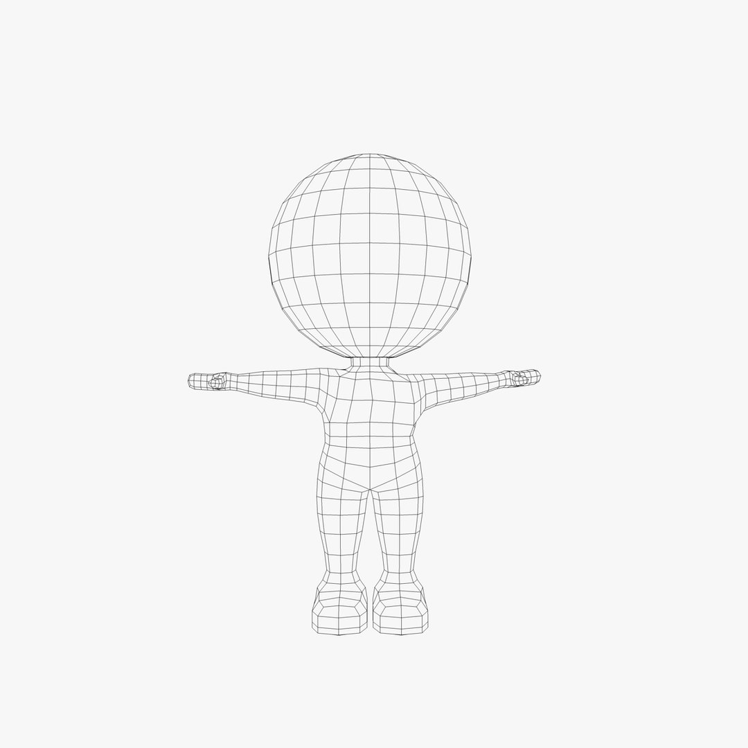 Simple Rigged Character Dxf