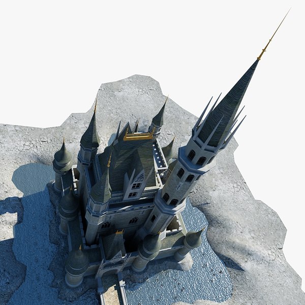 castle building architecture 3d model
