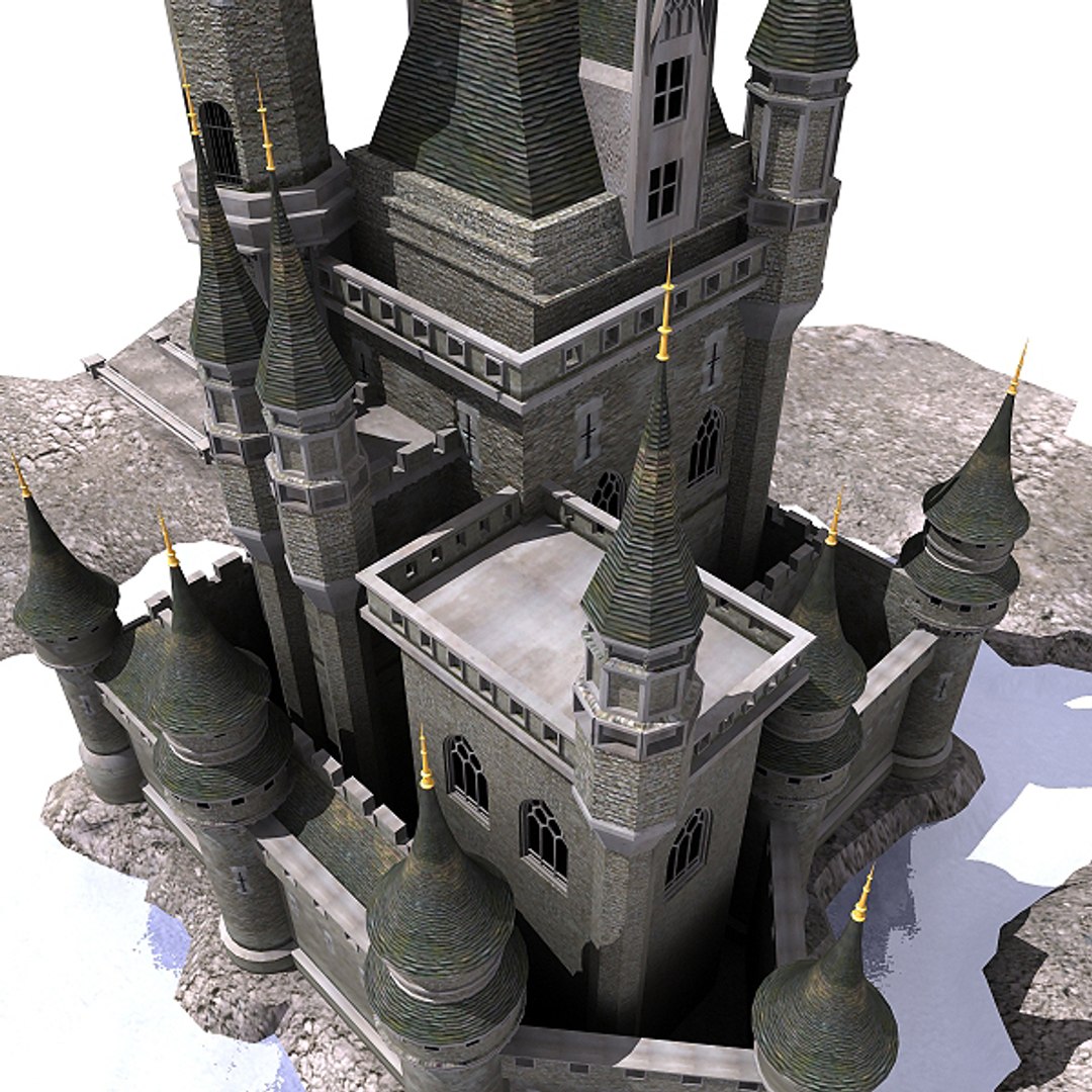 Castle Building Architecture 3d Model