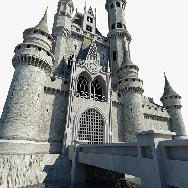 castle building architecture 3d model