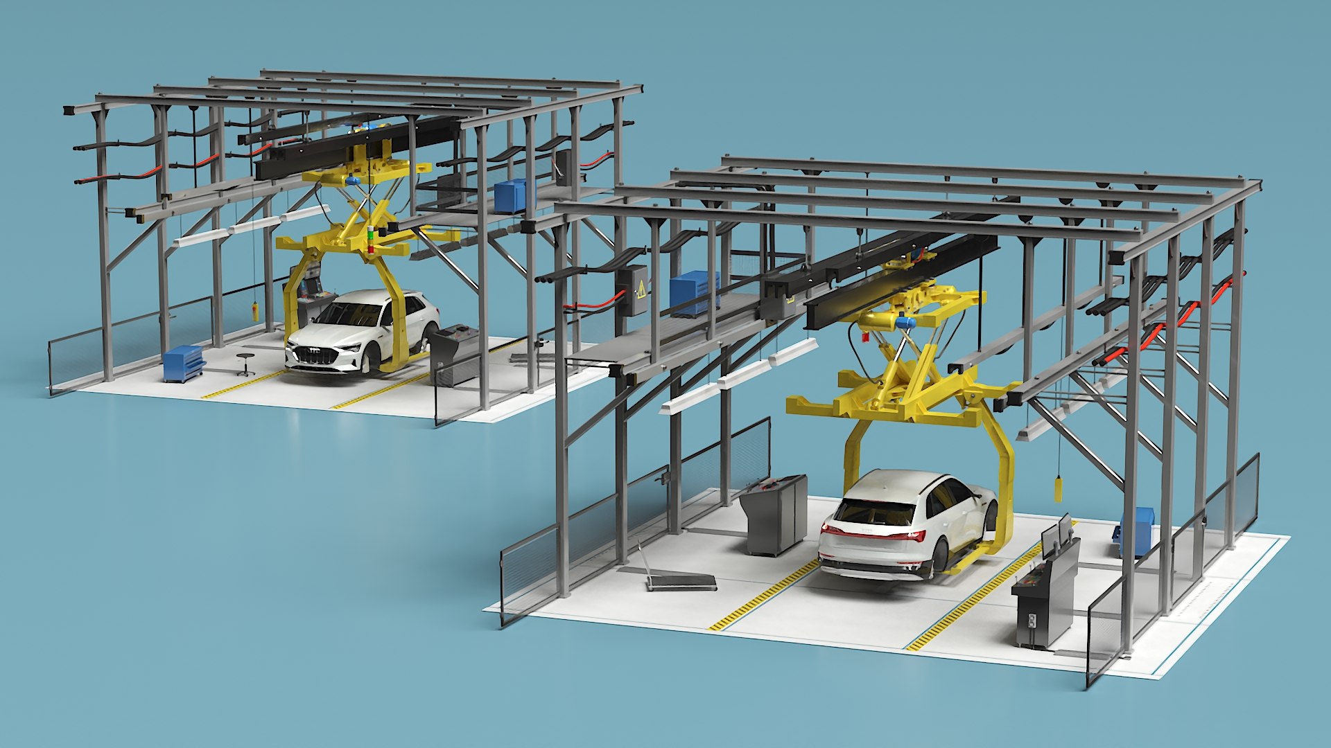 3D Model Audi Assembly Line - TurboSquid 2322270