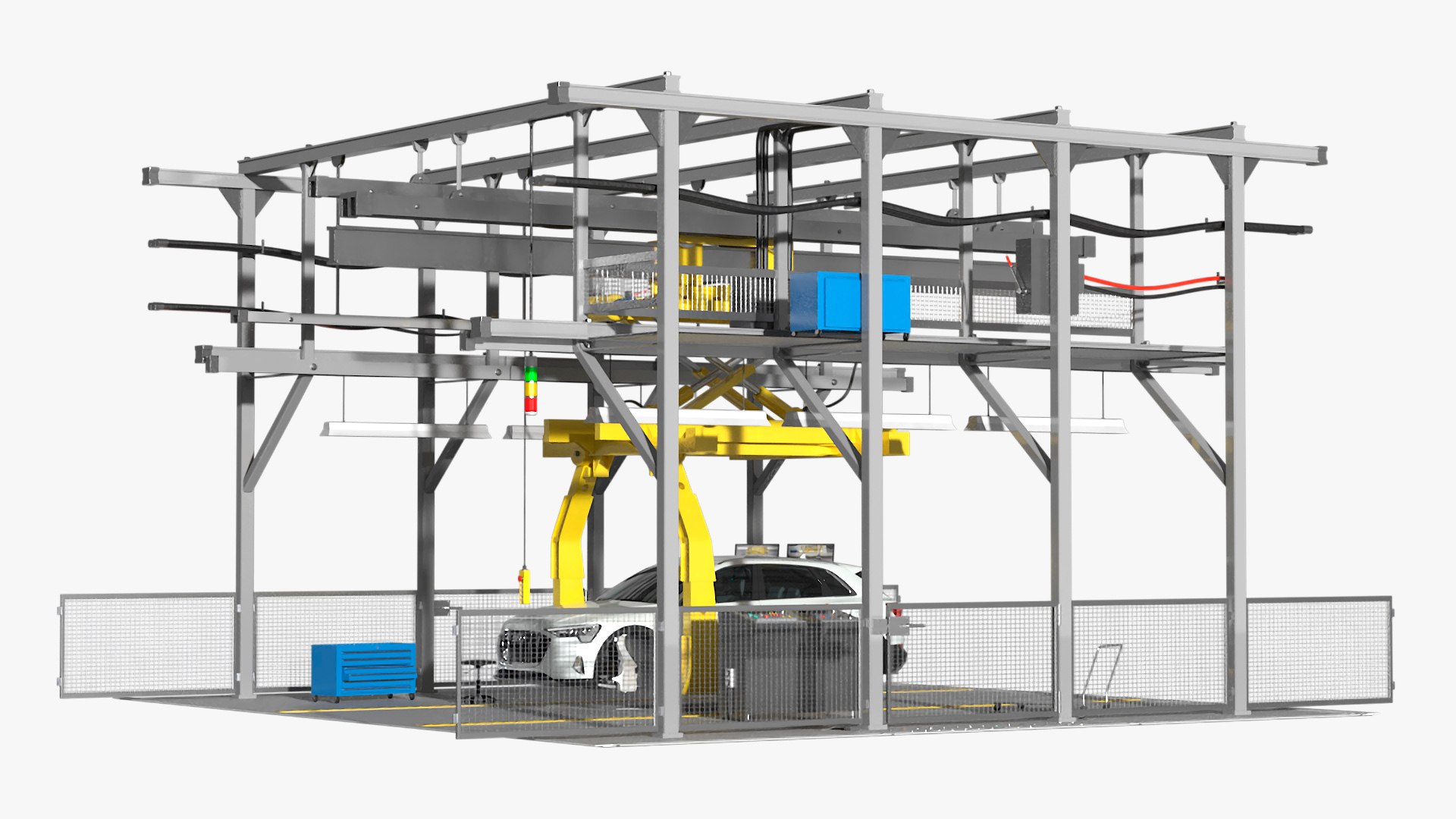 3D Model Audi Assembly Line - TurboSquid 2322270