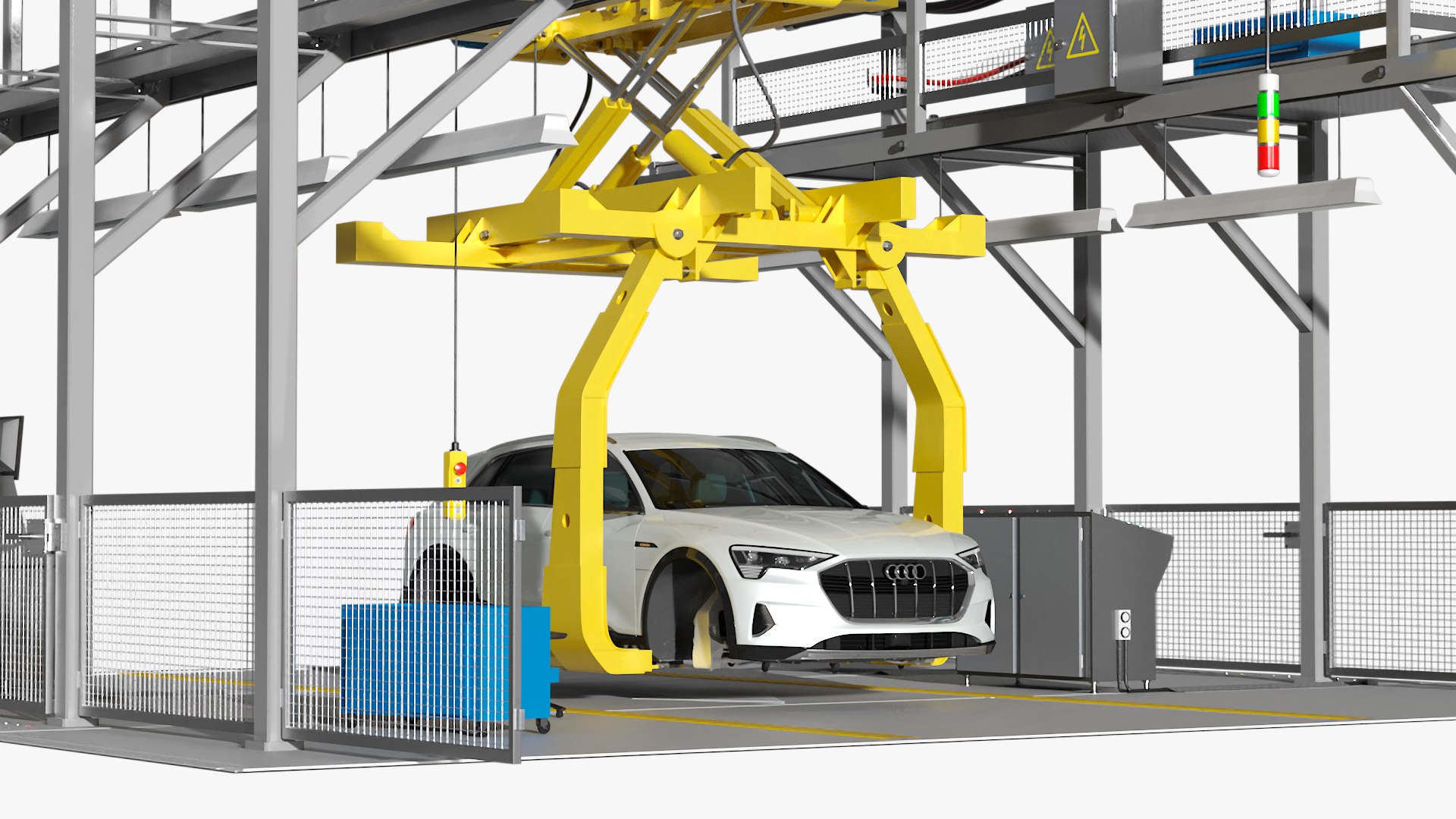 3D Model Audi Assembly Line - TurboSquid 2322270