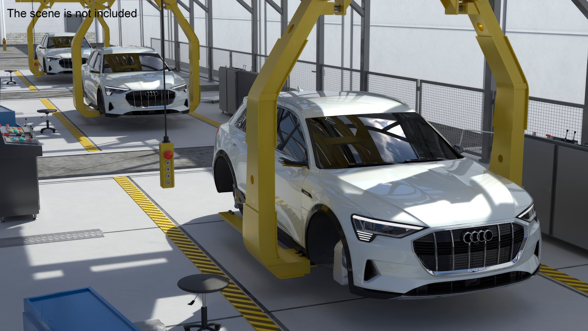 3D Model Audi Assembly Line - TurboSquid 2322270
