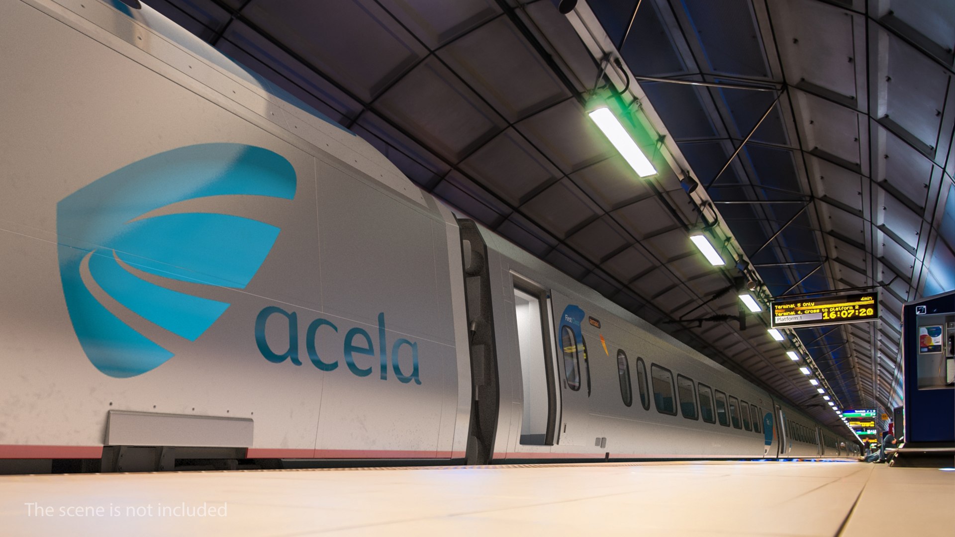 3D amtrak acela express train model - TurboSquid 1447336