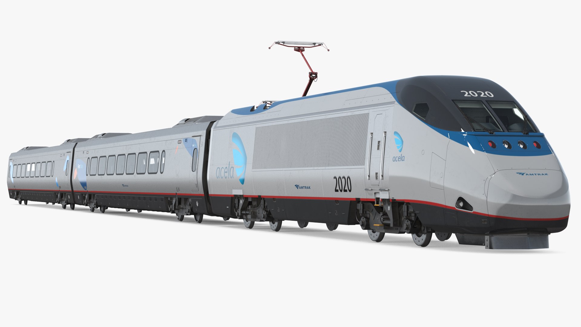 3D amtrak acela express train model - TurboSquid 1447336