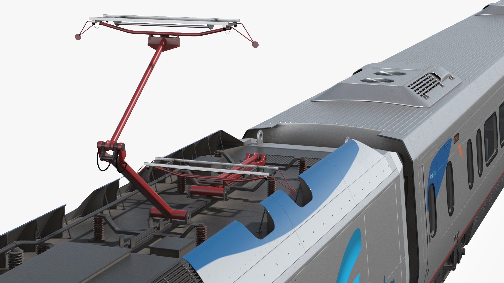 3D amtrak acela express train model - TurboSquid 1447336