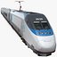 3d generic commuter train locomotives model