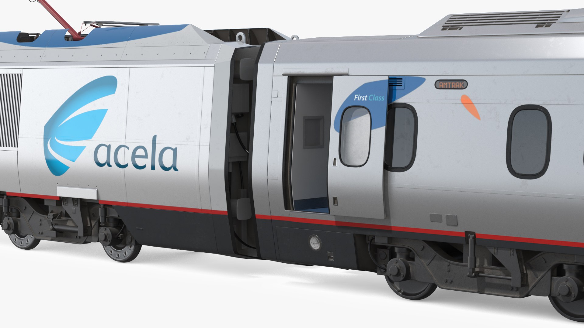 3D amtrak acela express train model - TurboSquid 1447336