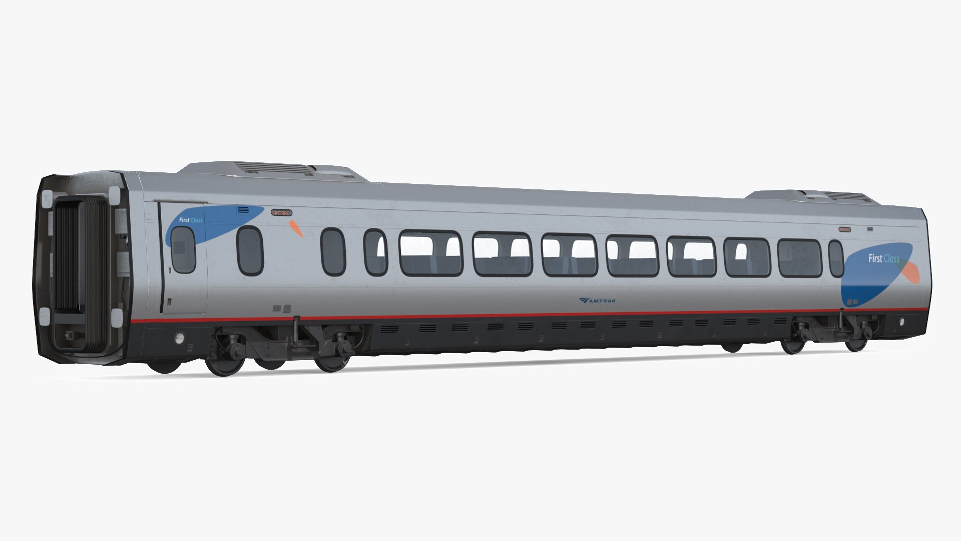 3D amtrak acela express train model - TurboSquid 1447336