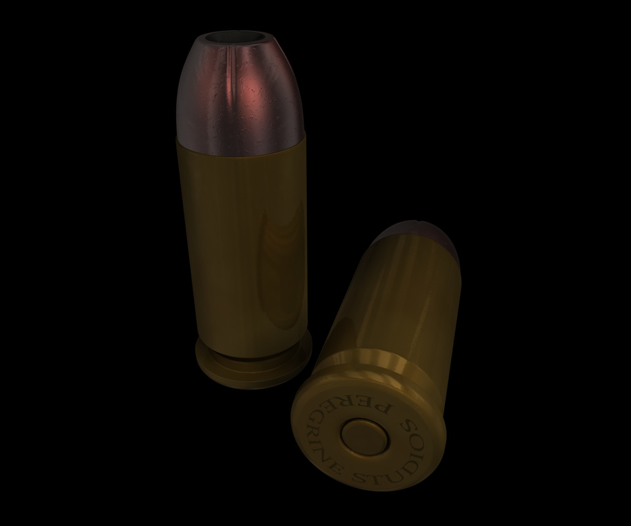 9mm Hollow-point Bullet 3d Model