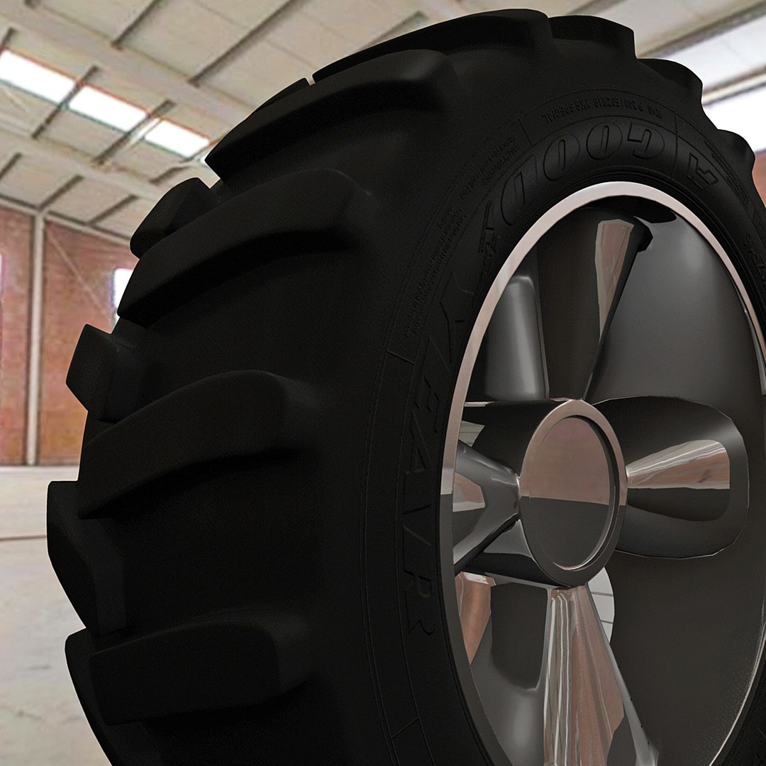 3d Tractor Tire Model