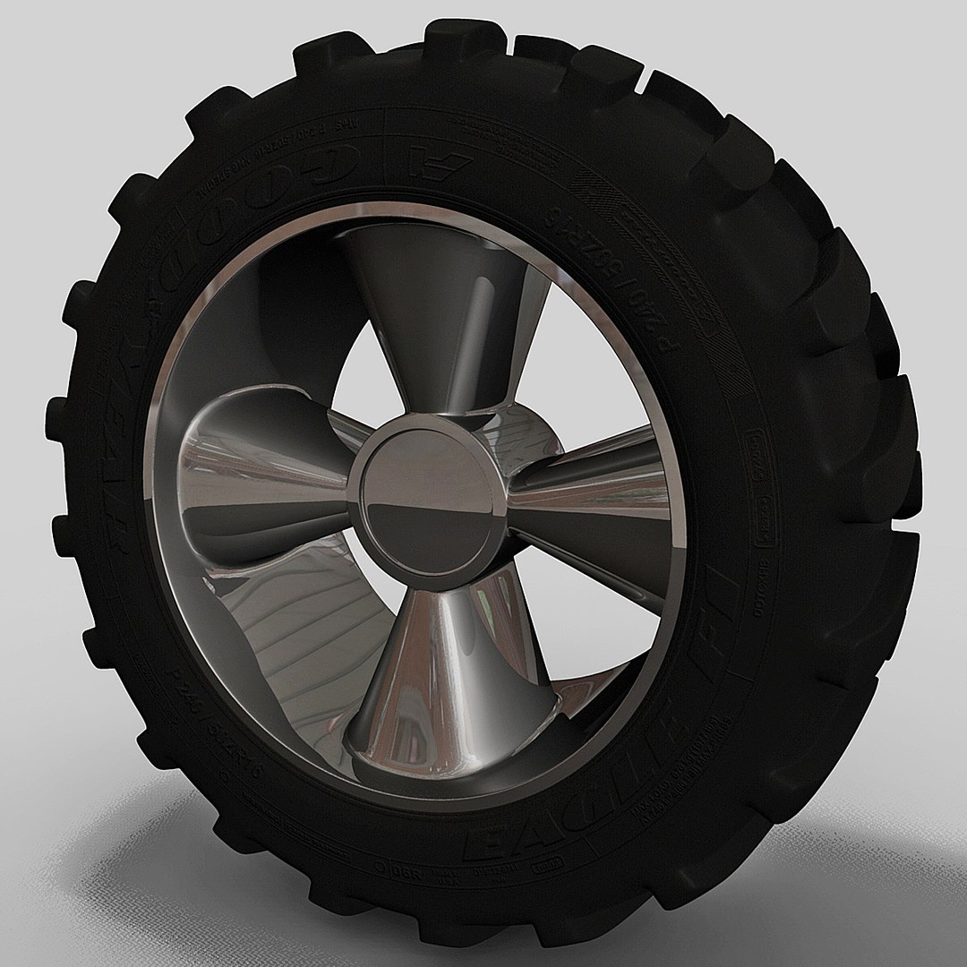 3d Tractor Tire Model