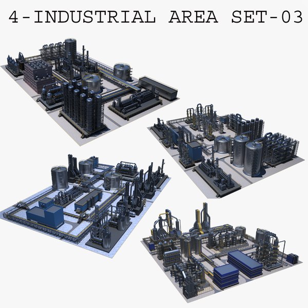 3D 4-Industrial area set -03 - TurboSquid 2036346
