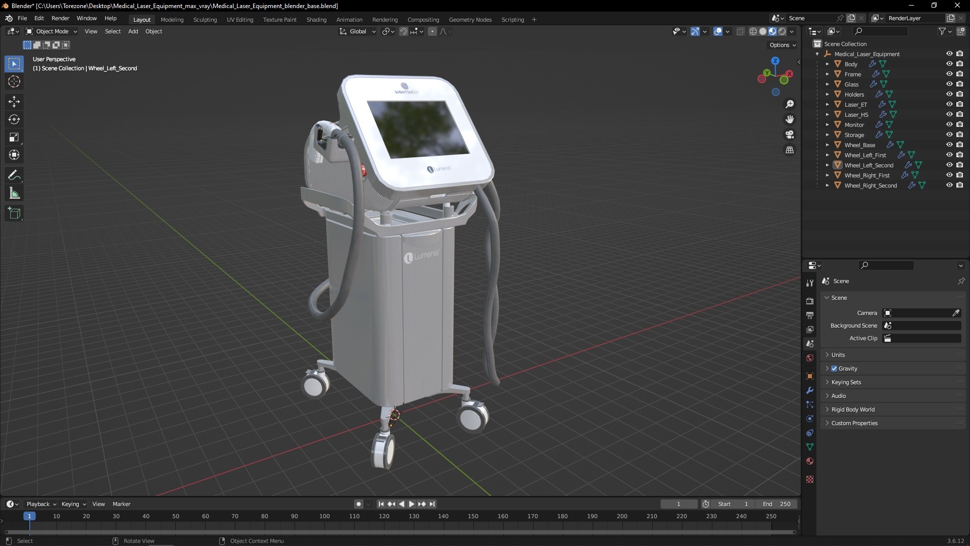 3D Medical Laser Equipment Model - TurboSquid 2326392
