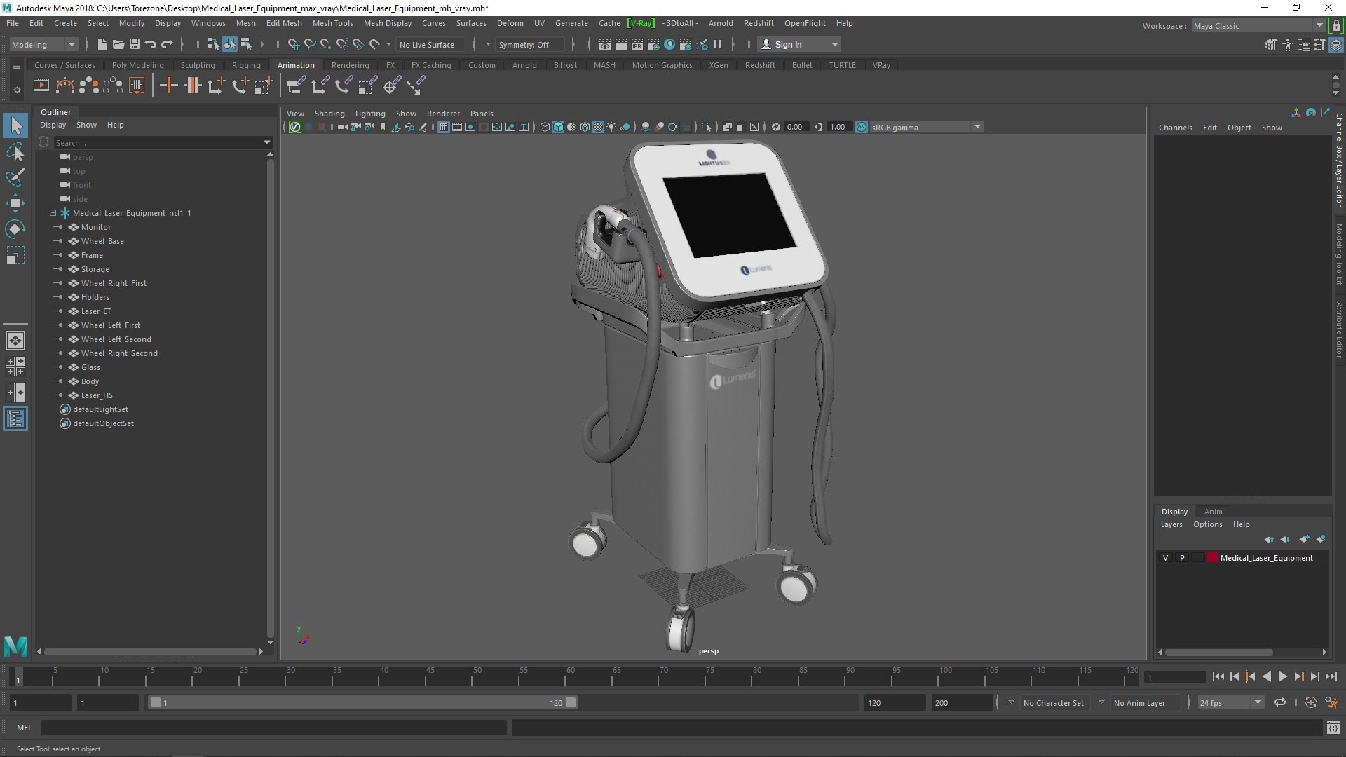 3D Medical Laser Equipment Model - TurboSquid 2326392