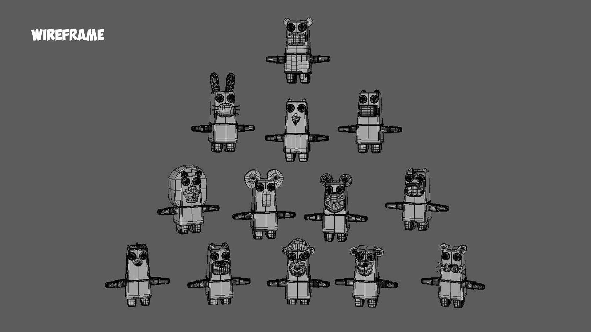 Character Animal Cartoon Pack 003 3D - TurboSquid 2253507