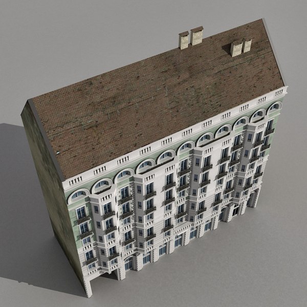 3d european building europe model